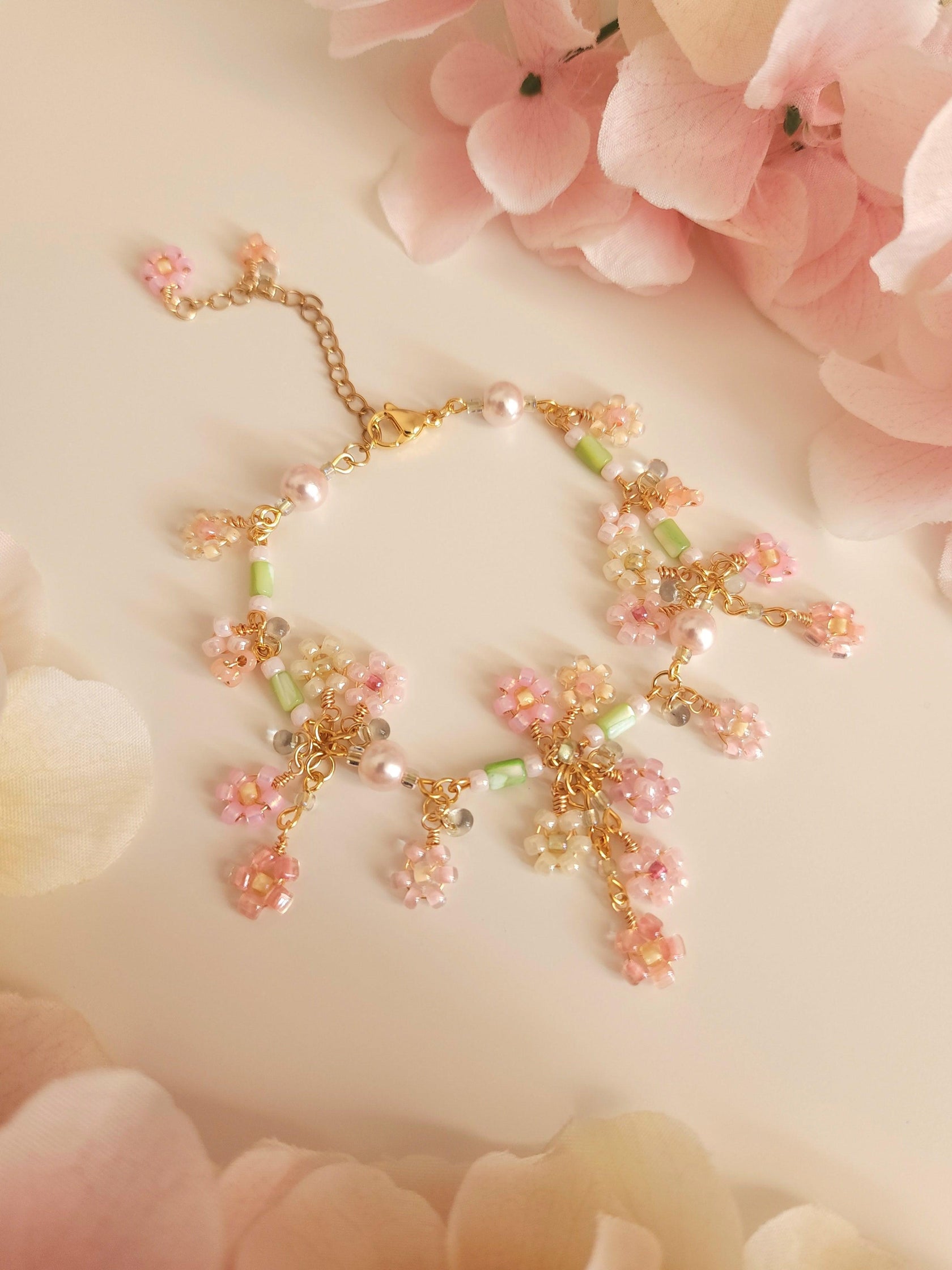 'Gift of Spring' Floral Bouquet Bracelet – By Cocoyu