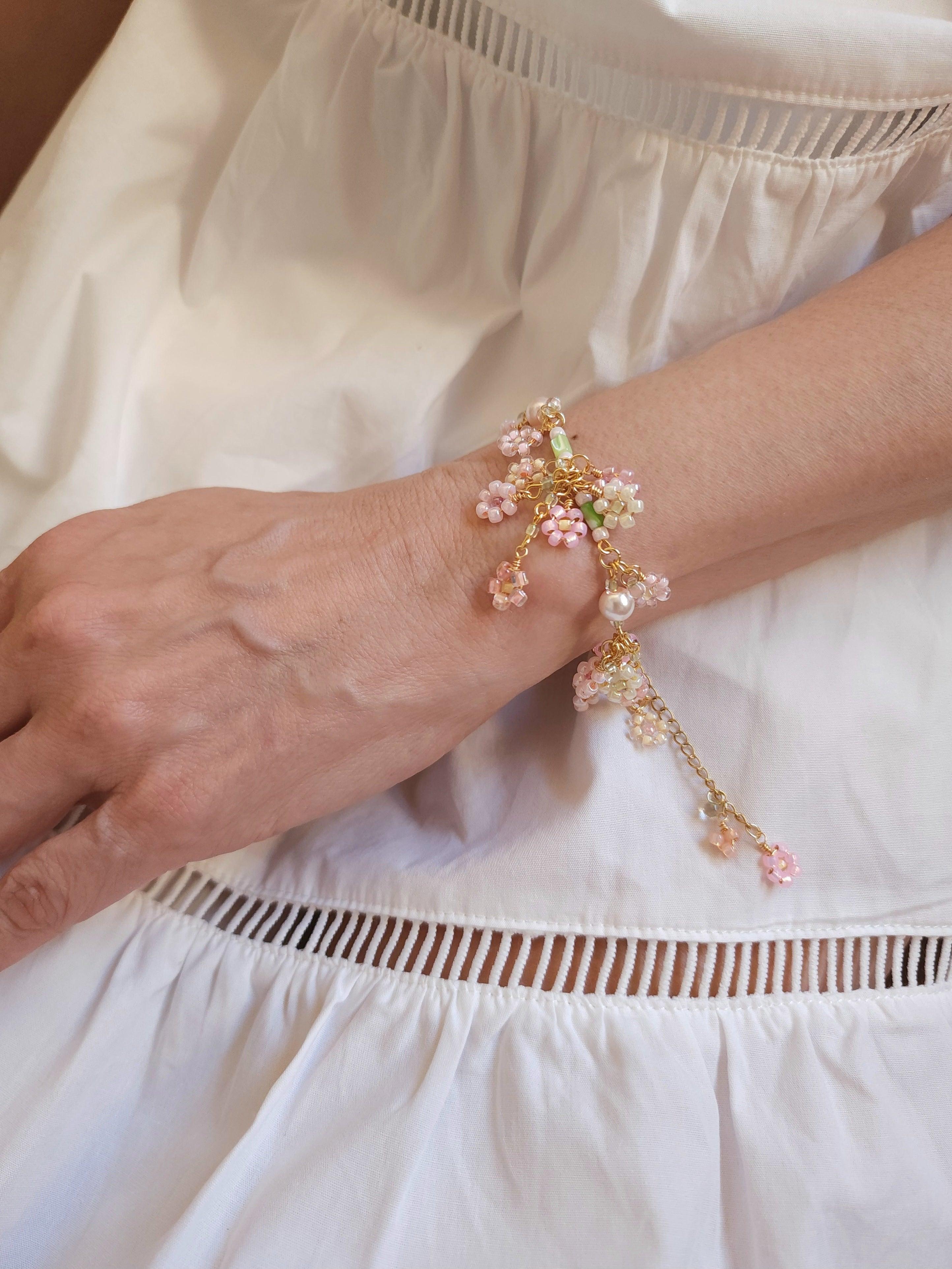 'Gift of Spring' Floral Bouquet Bracelet – By Cocoyu